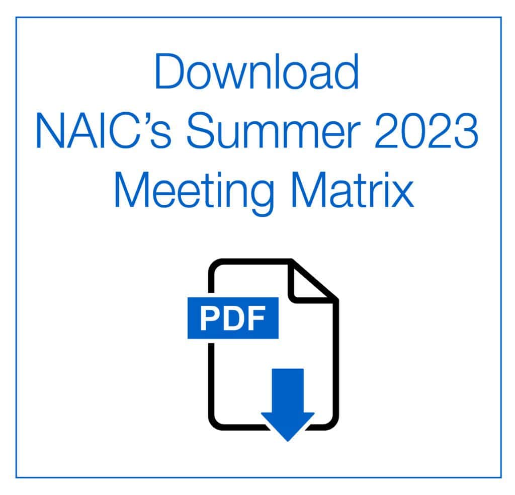 NAIC SAPWG Accounting Summer Update Matrix | CA TX