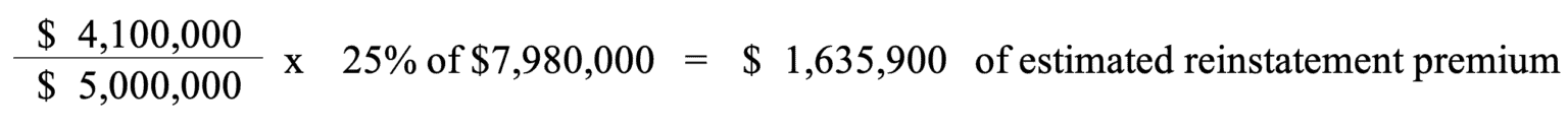 Accounting Reinstatement Premiums | Reasonable Estimation